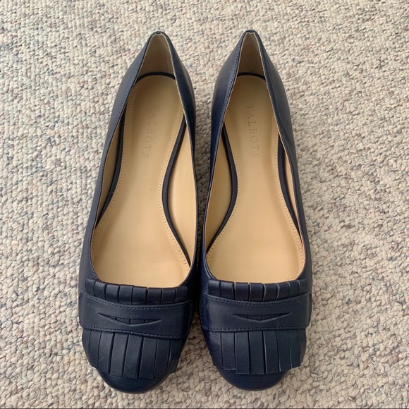 Talbots | Shoes | Talbots Navy Blue Flats | Poshmark